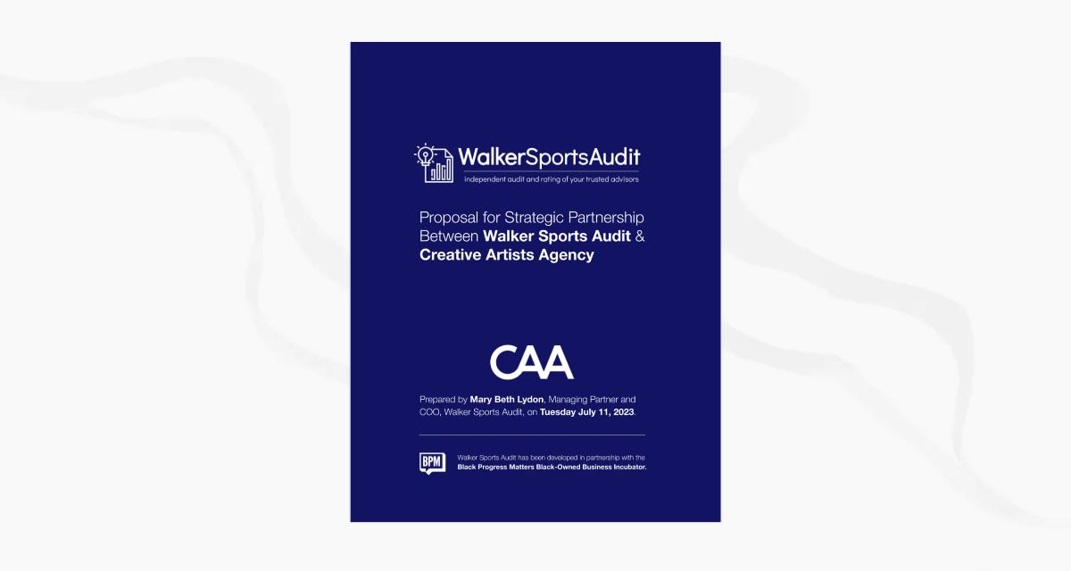 Walker Sports Audit I CAA
